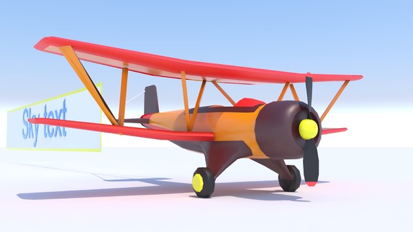 Cartoon Airplane 3D Models for Download | TurboSquid