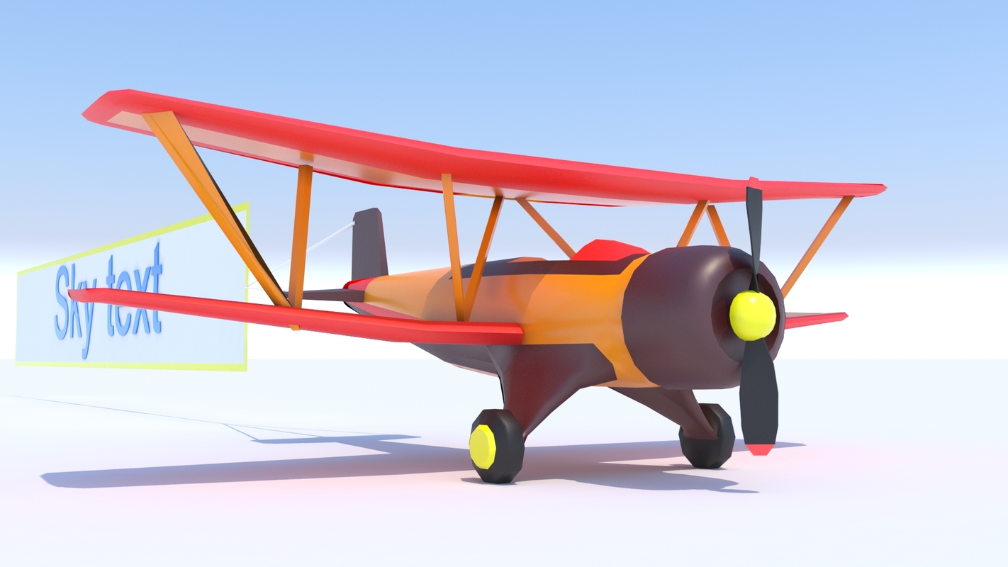 Cartoon Airplane 3D Models for Download | TurboSquid