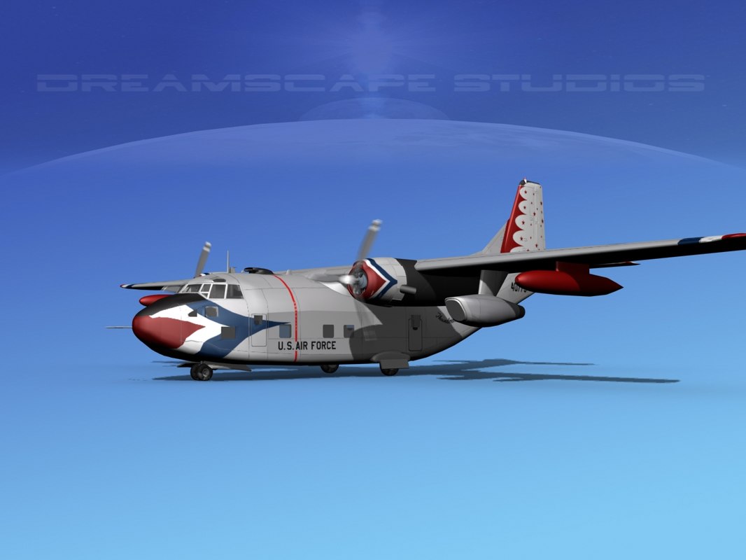 3D aircraft fairchild c-123 provider model - TurboSquid 1307977