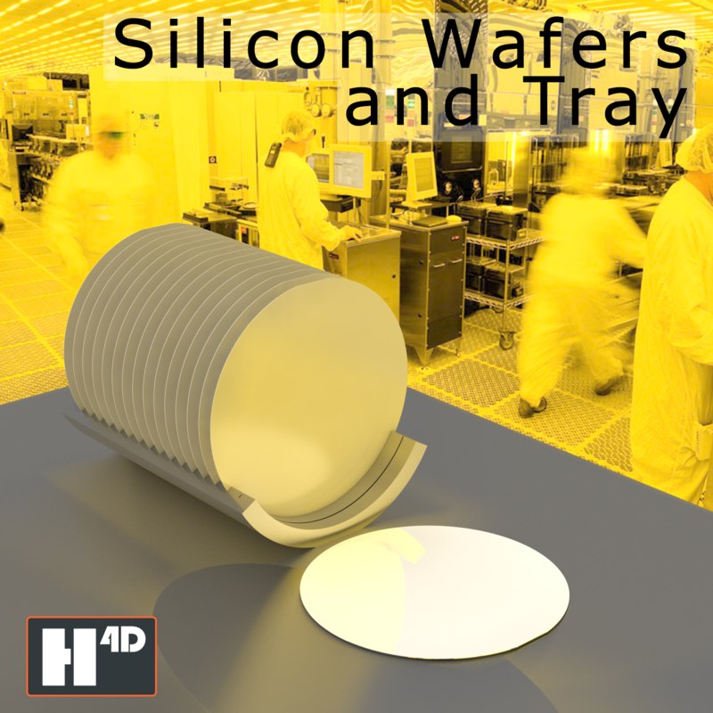 Silicon semiconductor wafers tray 3D model - TurboSquid 1307989