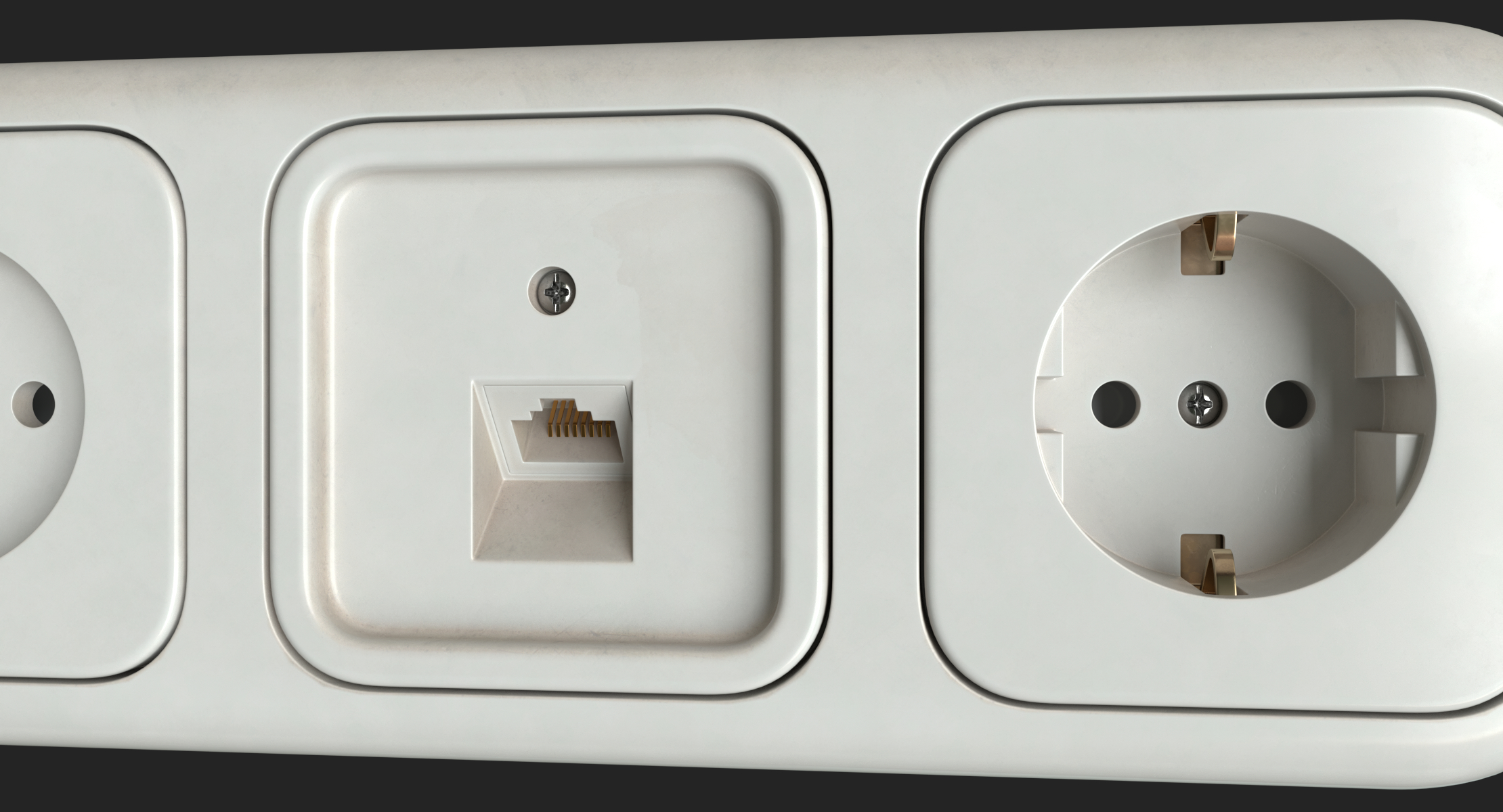 Modello 3D Set interruttori luce e prese elettriche (EU) - TurboSquid ...