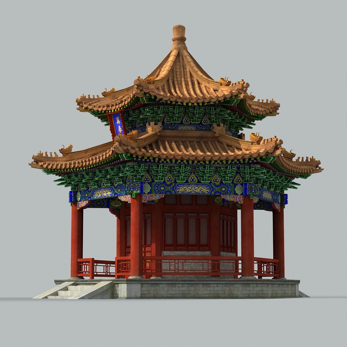 Traditional chinese building 3D - TurboSquid 1308071