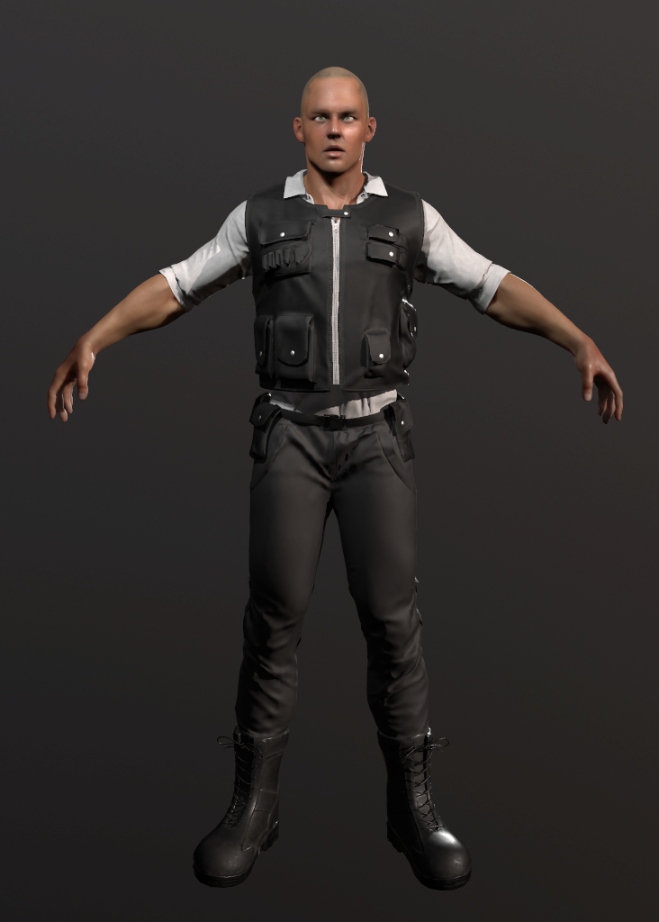 3D security guard police - TurboSquid 1308079