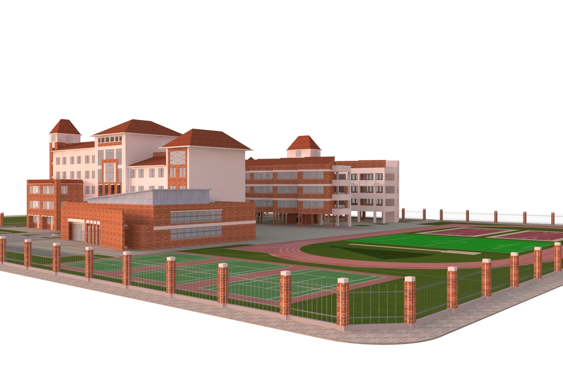 School building 3D model - TurboSquid 1308218