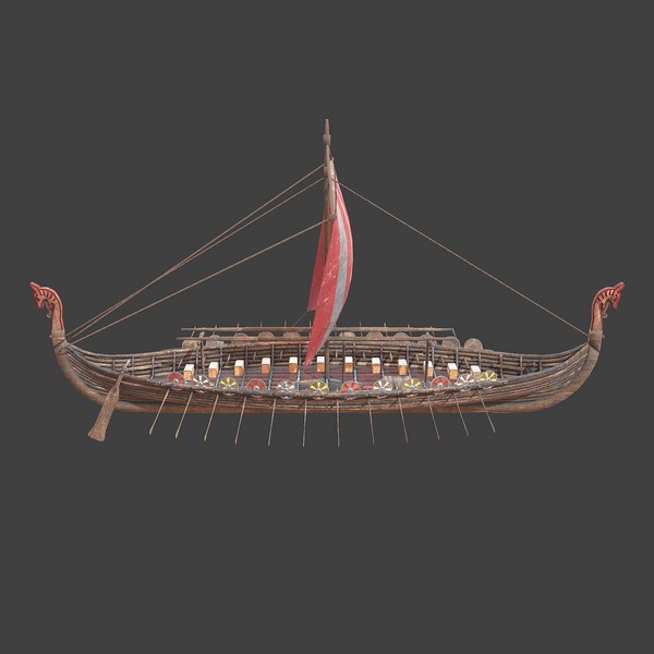 3d ancient trireme model