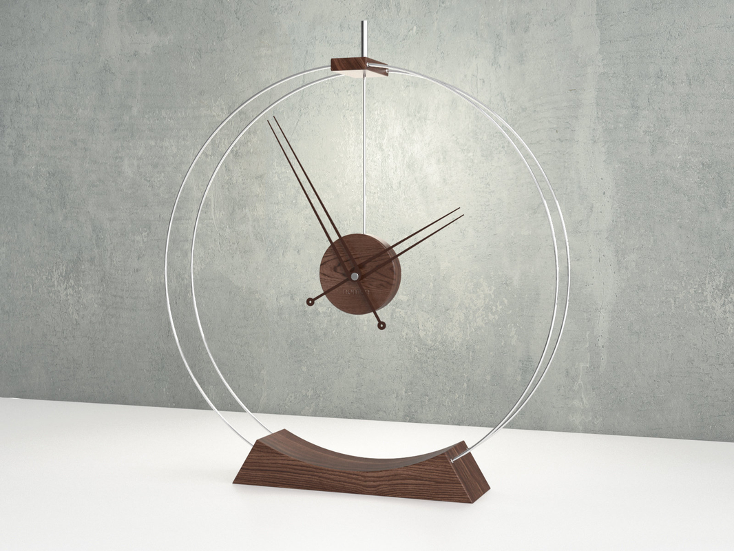 Free double rings desk clock 3D model - TurboSquid 1308810