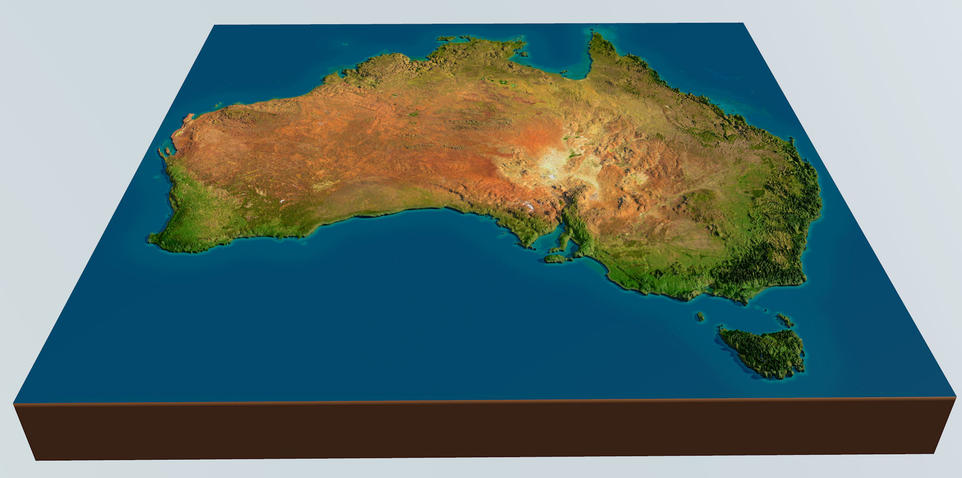 Australia realistic topography 3D model - TurboSquid 1308925