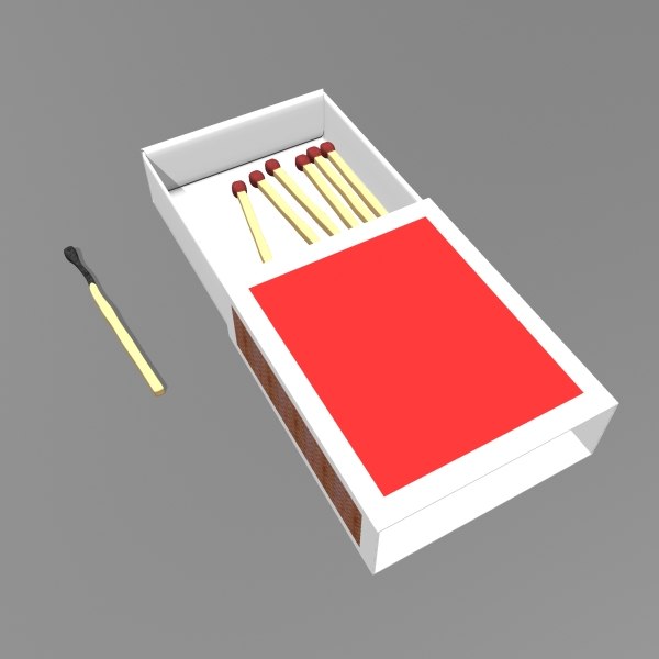 Matchbox matchstick model - TurboSquid 1309409
