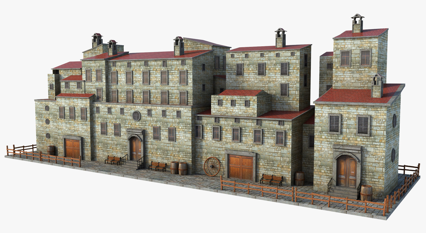 Building old 3D model - TurboSquid 1309675