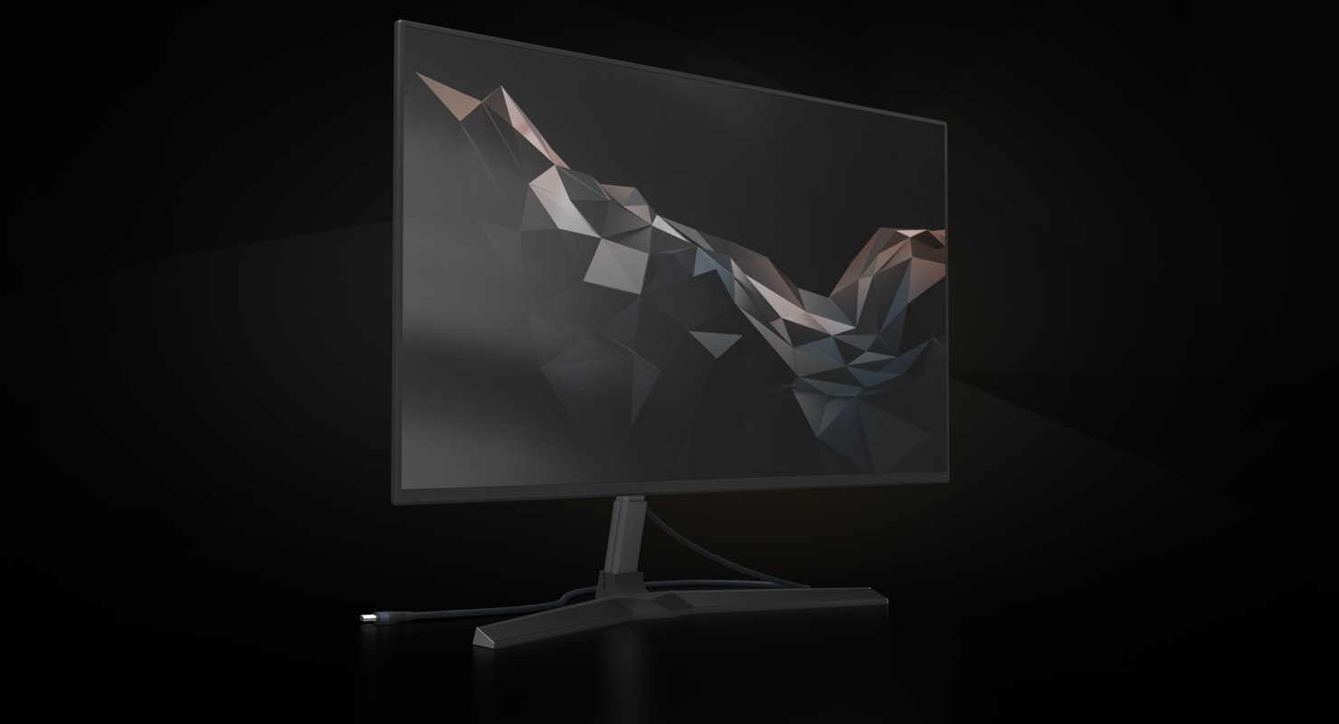 Generic monitor screen 3D model - TurboSquid 1309737