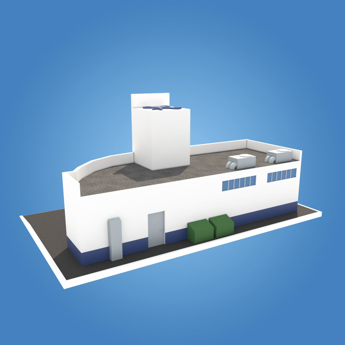 Cartoon pack service stations 3D model - TurboSquid 1310156