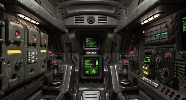 3D mech cockpit model - TurboSquid 1310446