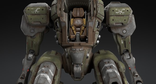 3D mech cockpit model - TurboSquid 1310446