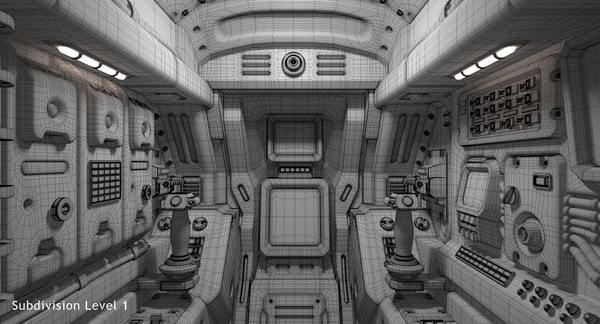 3D mech cockpit model - TurboSquid 1310446