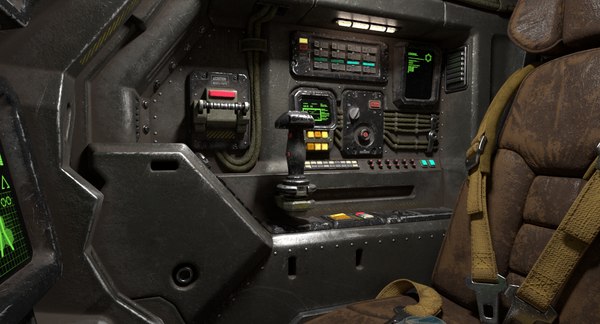 3D mech cockpit model - TurboSquid 1310446