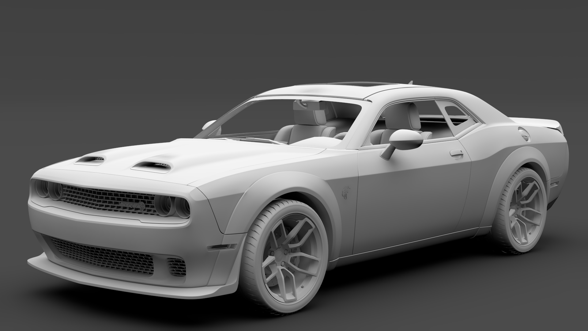 Dodge challenger srt hellcat 3D - TurboSquid 1310577