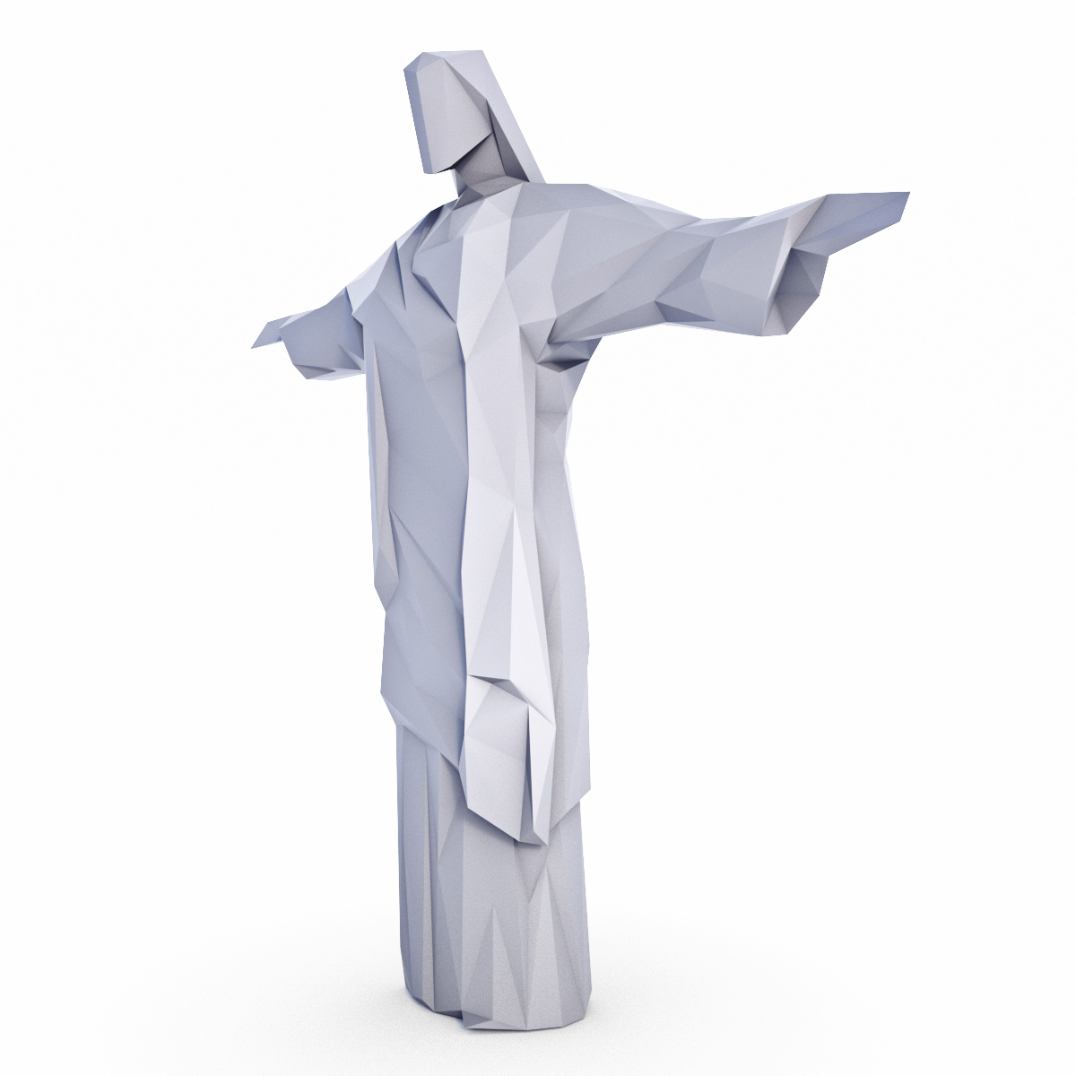 modèle 3D de Christ Rédempteur Low Poly - TurboSquid 1310625