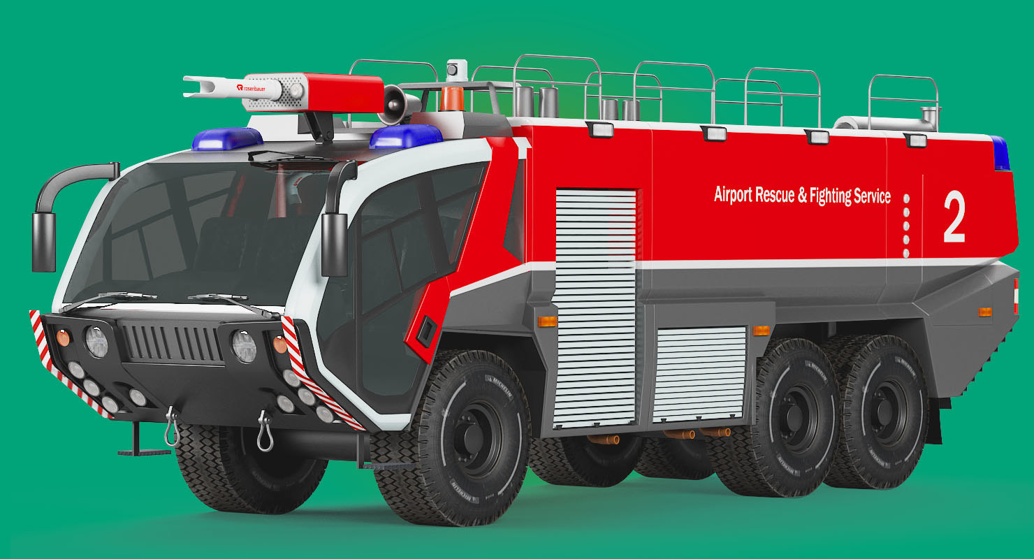 Rosenbauer panther 6x6 3D model - TurboSquid 1310701