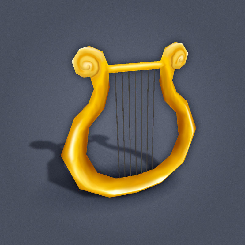 Greek harp 3D model - TurboSquid 1310709