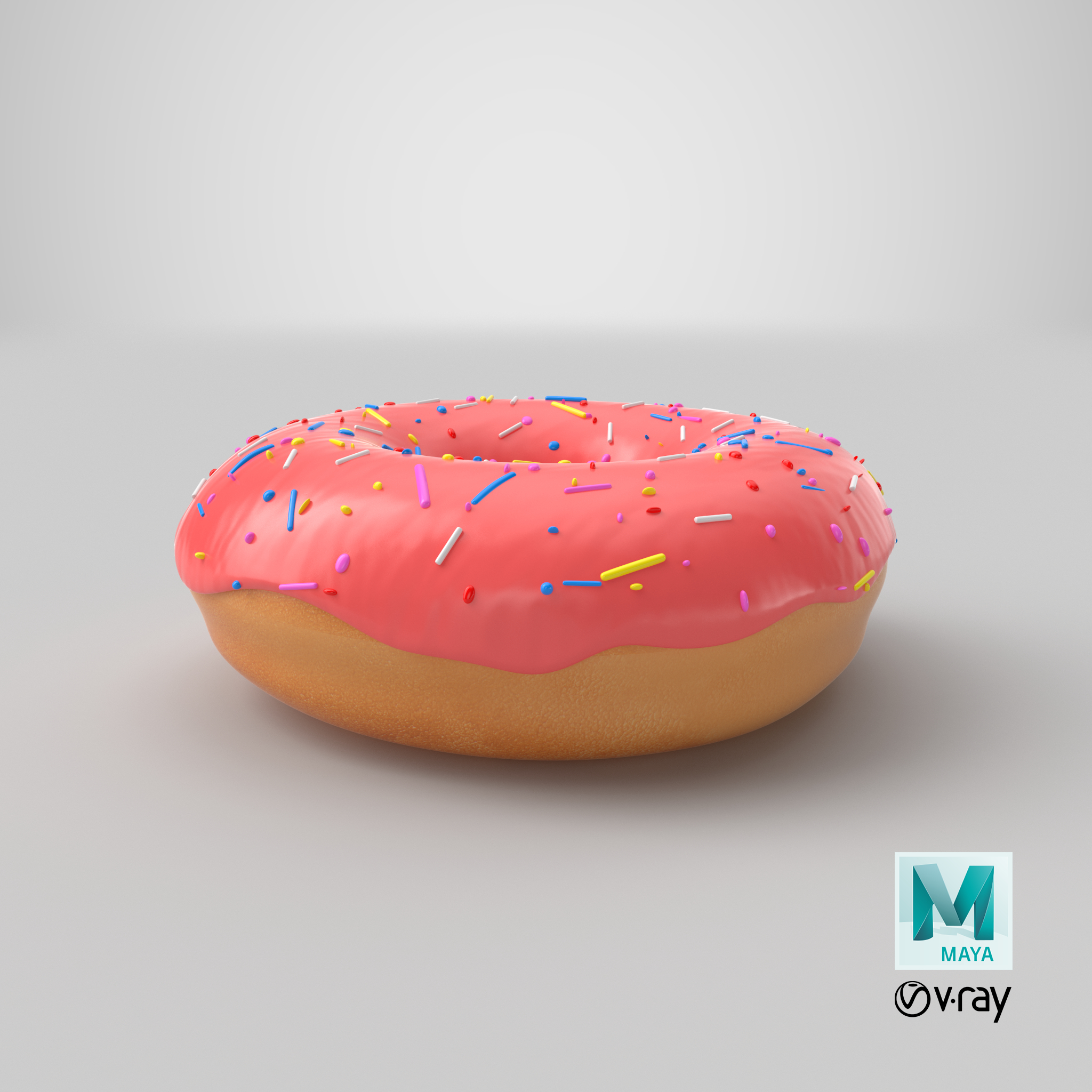 3D donut modeled model - TurboSquid 1310839