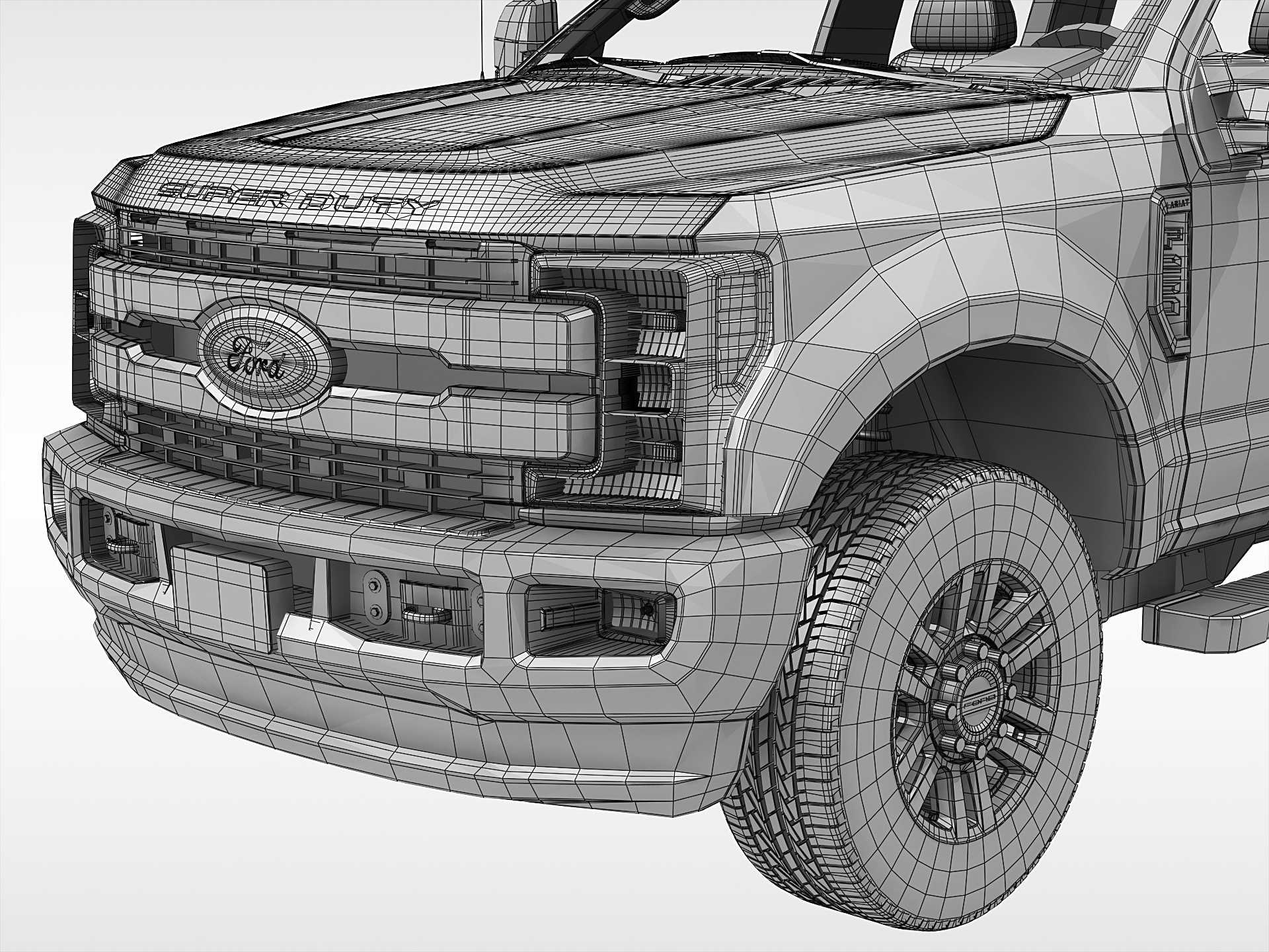 3D f250 super duty - TurboSquid 1310920