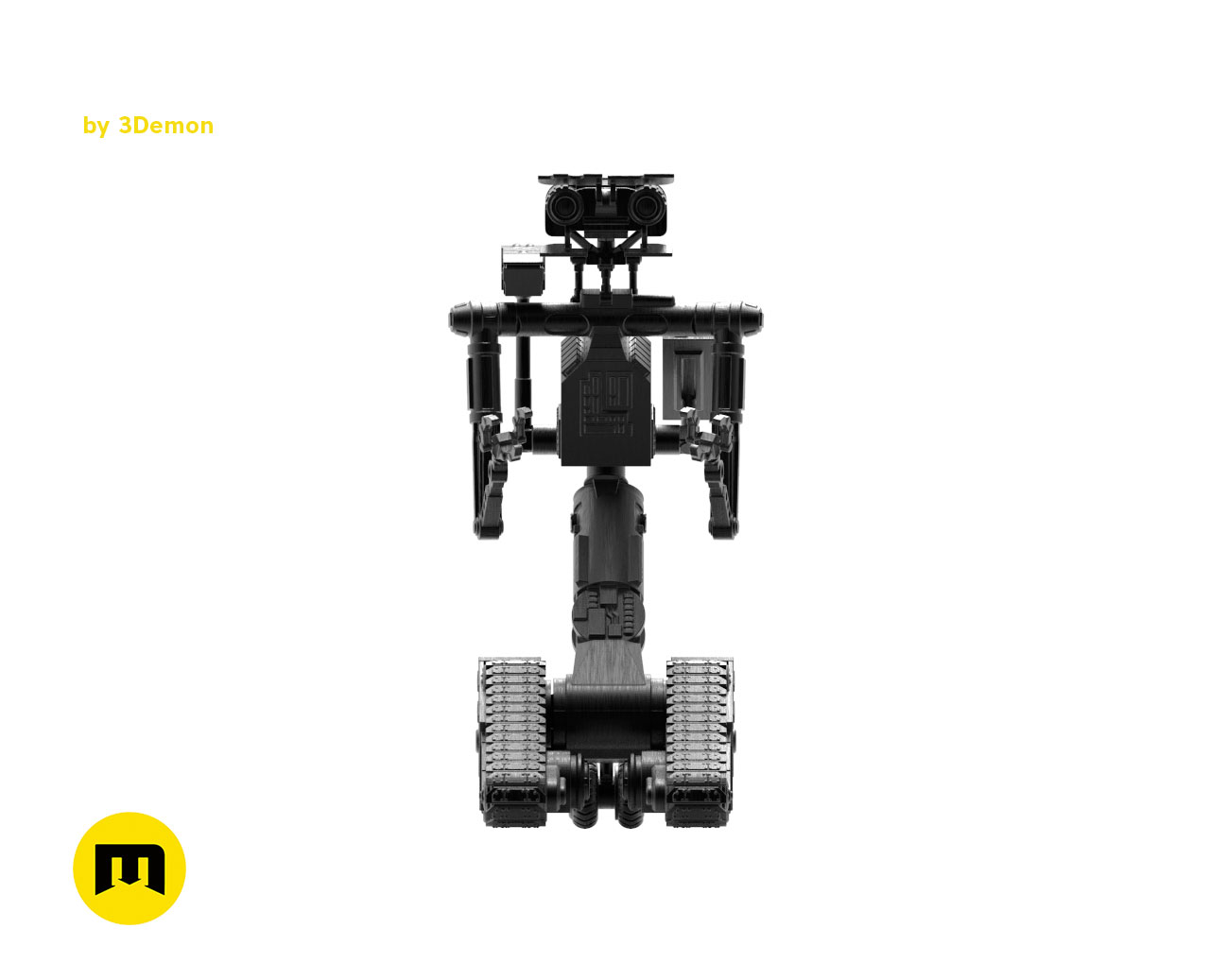3D johnny 5 robotic printing model - TurboSquid 1310922