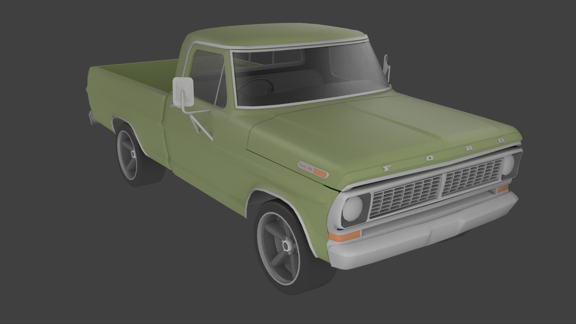 F100 pickup model - TurboSquid 1311150