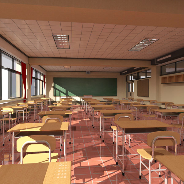 Classroom 3D Models for Download | TurboSquid
