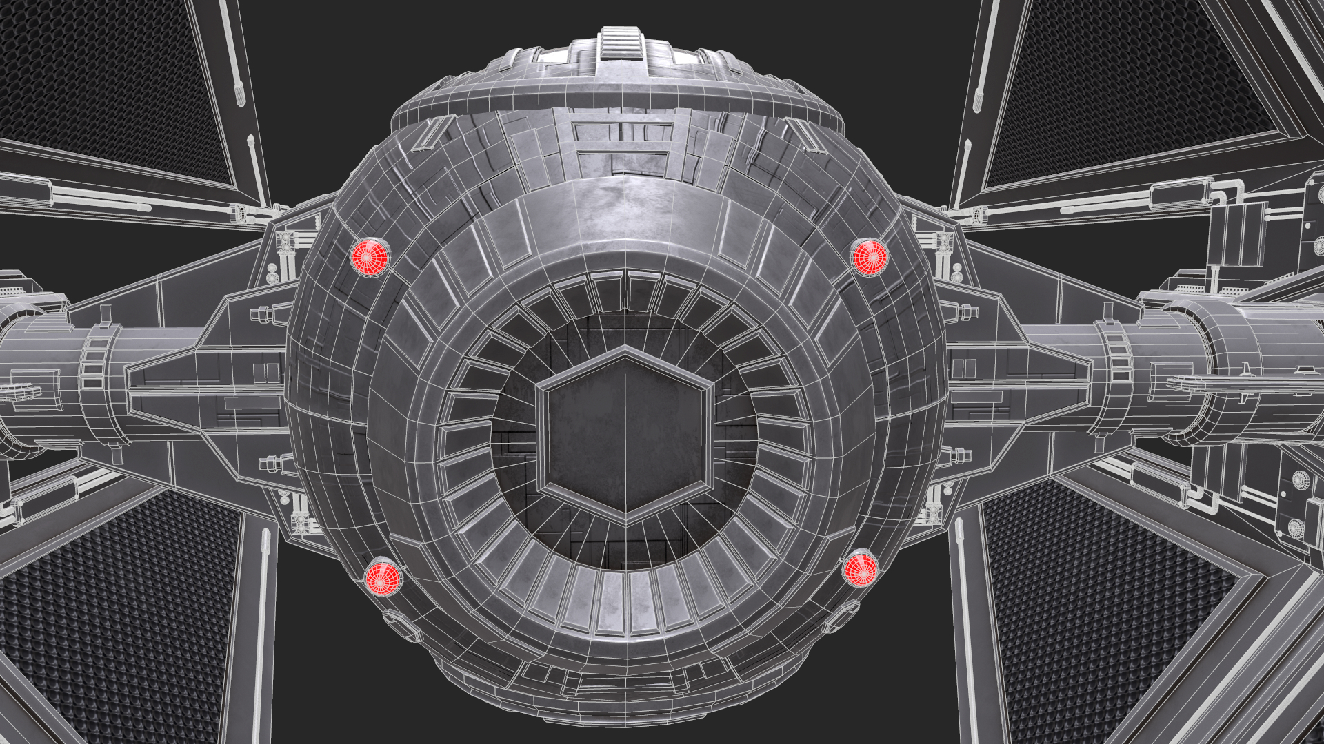 3D tie interceptor - TurboSquid 1311276