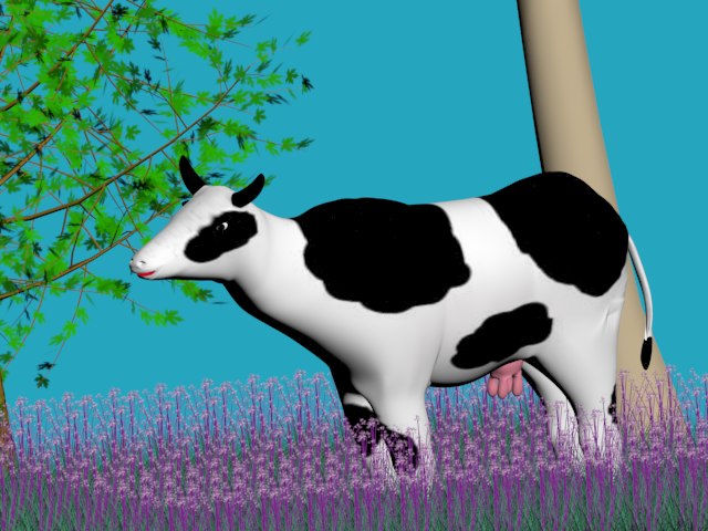 Cow model - TurboSquid 1311291