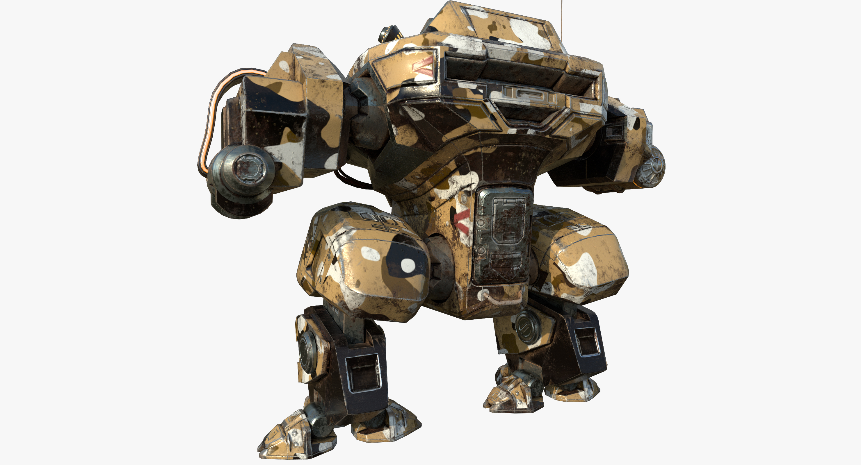 3D desert mech - TurboSquid 1311476