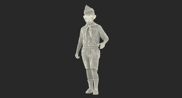 Child boy standing pose 3D model - TurboSquid 1311910