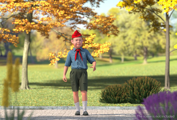 Child boy standing pose 3D model - TurboSquid 1311910