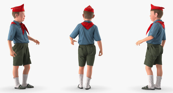 Child boy standing pose 3D model - TurboSquid 1311910