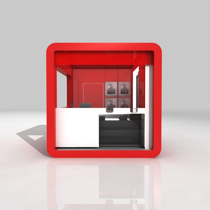 3D product display kiosk booth model - TurboSquid 1311923