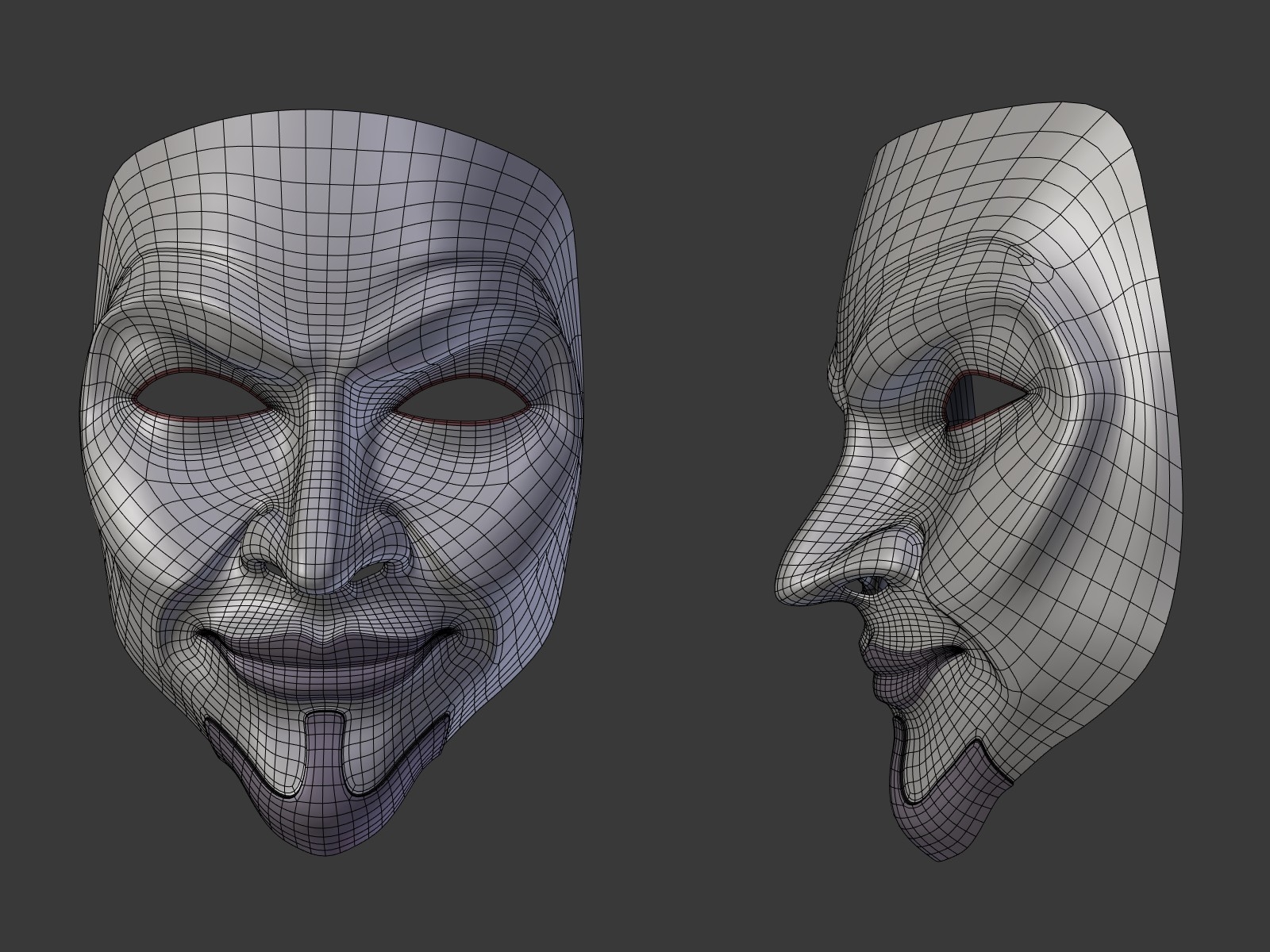 Anonymous mask 3D model - TurboSquid 1312004