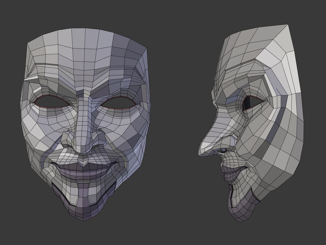 Anonymous mask 3D model - TurboSquid 1312004