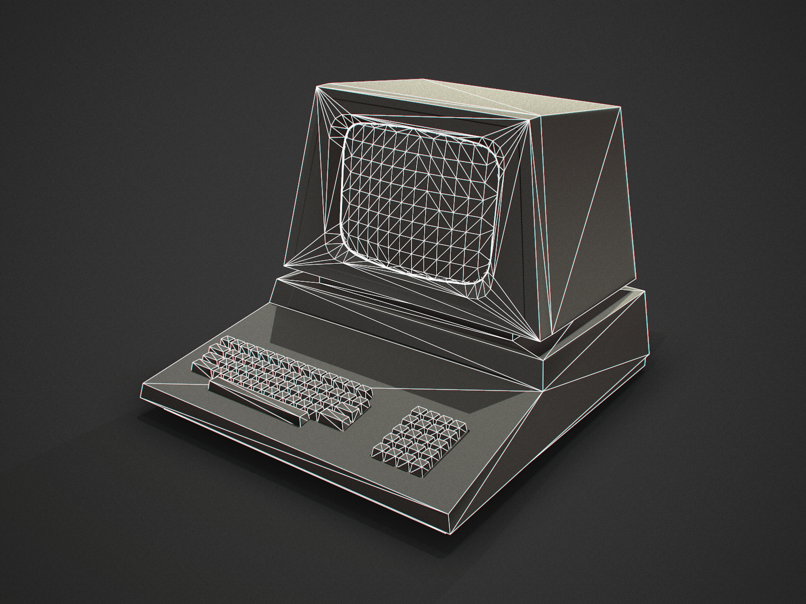 Ready retro computer 3D model - TurboSquid 1312228