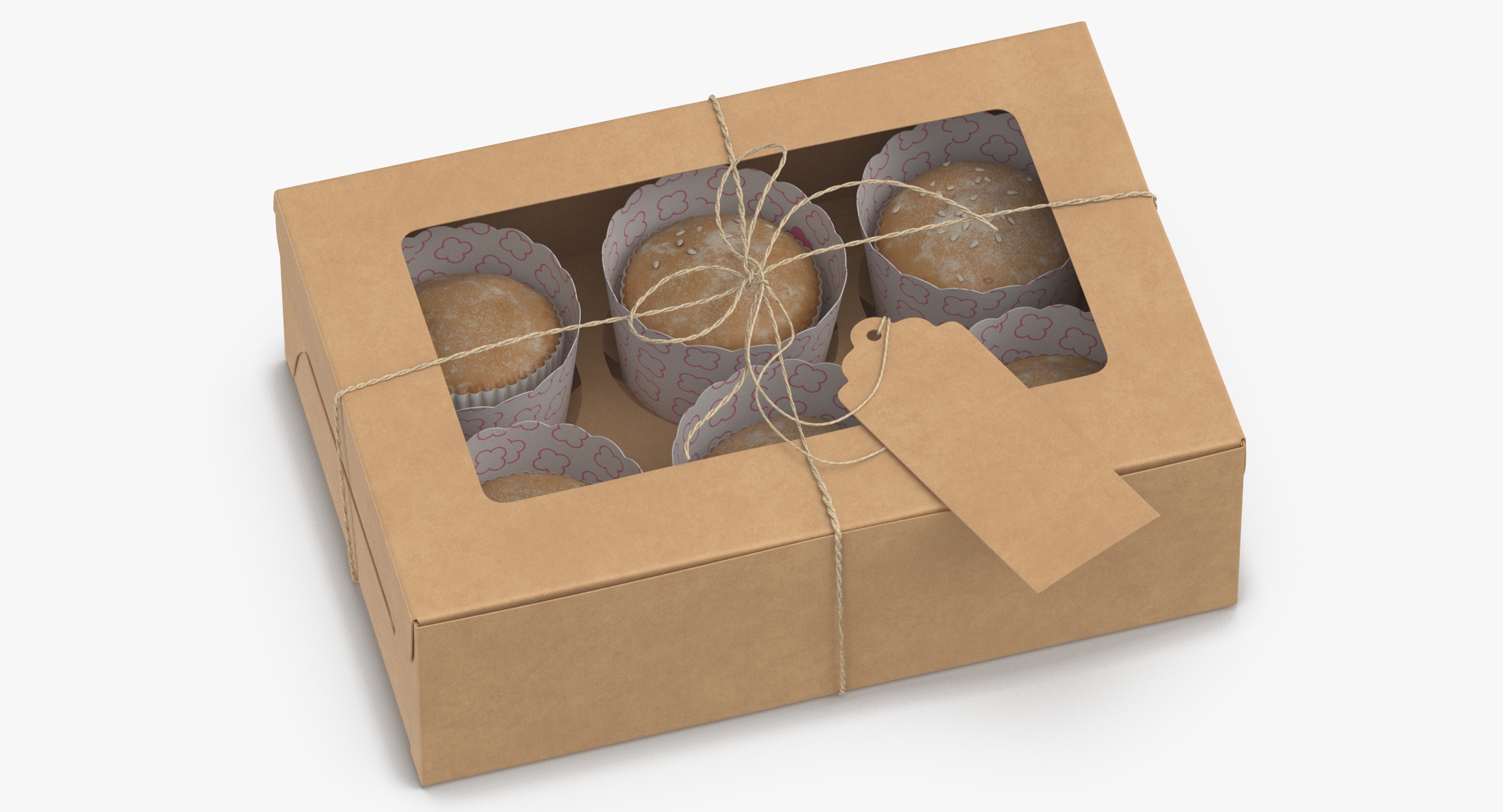 3D muffin packaging - TurboSquid 1312299