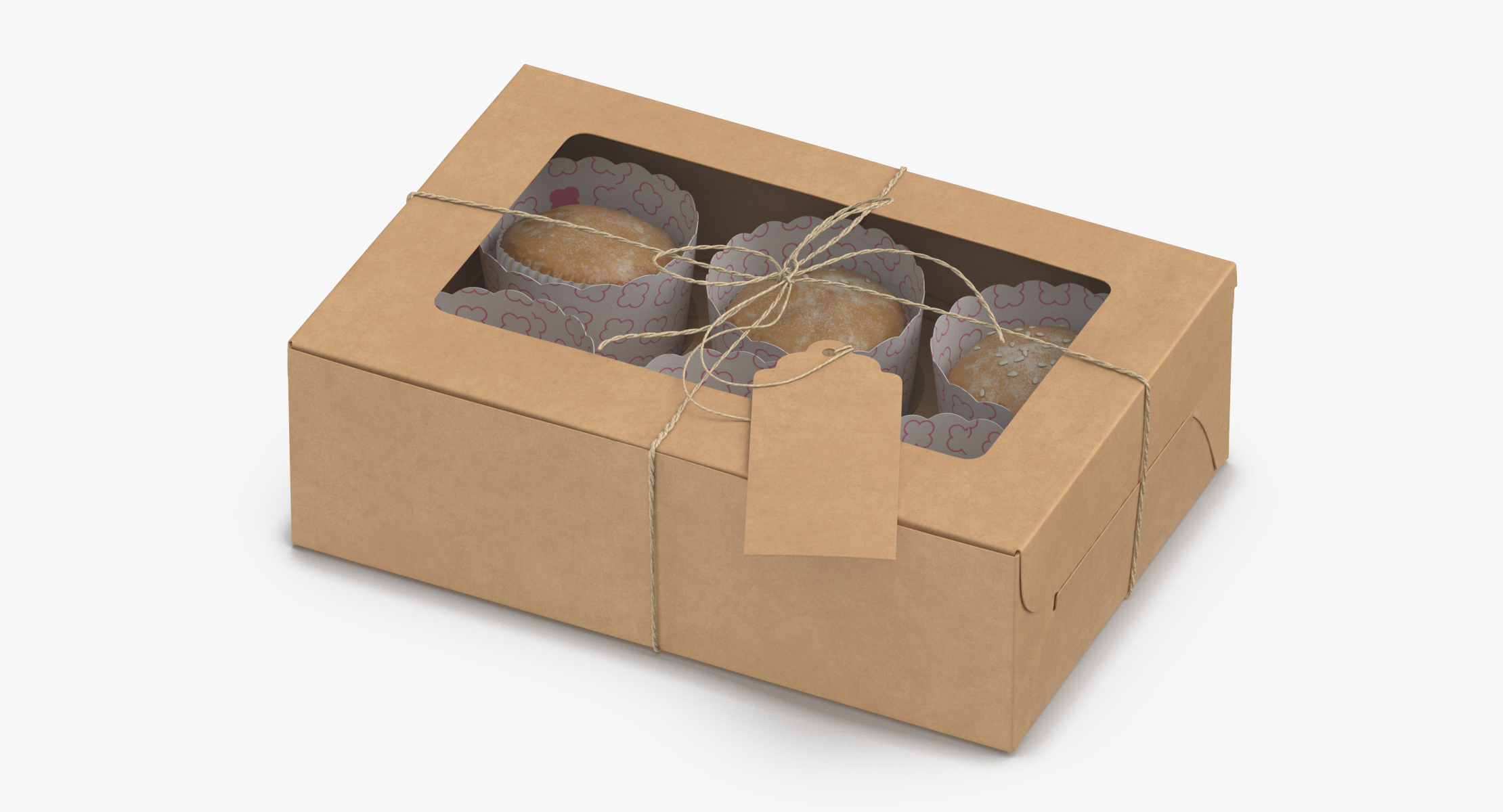 3D muffin packaging - TurboSquid 1312299