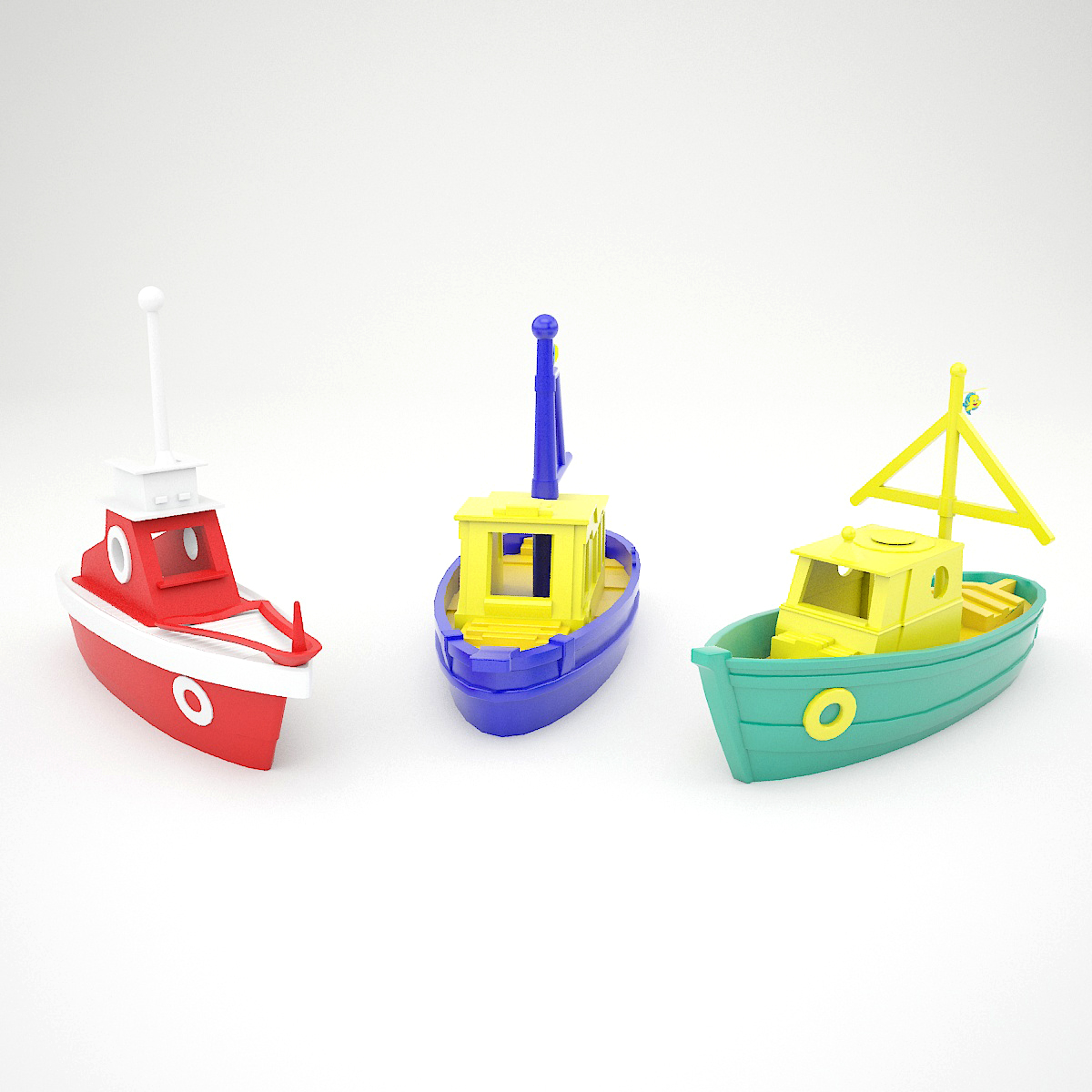 Barcos de brinquedo Modelo 3D - TurboSquid 1312347