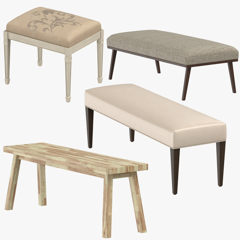 Benches traditional classical 3D model - TurboSquid 1312368