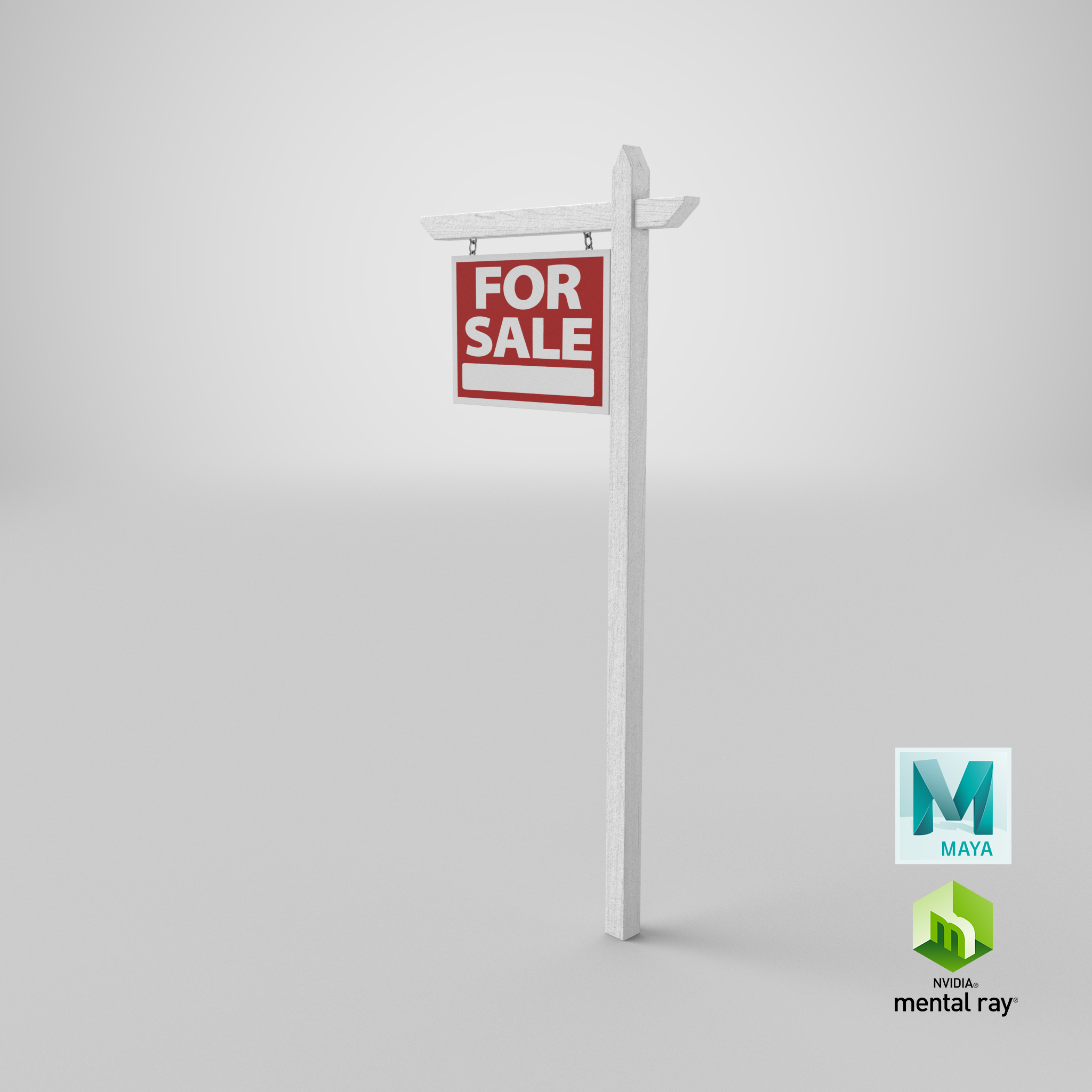 modelo 3d Casa En Venta Sign 01 - En Venta - TurboSquid 1312472