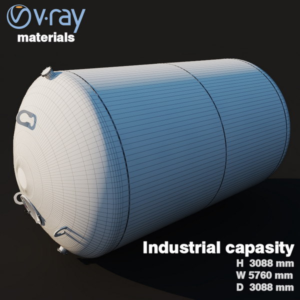 Fass mit industrieller Kapazität 1 3D-Modell - TurboSquid 1312489