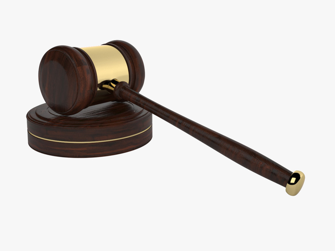 3D judge hammer model - TurboSquid 1312515