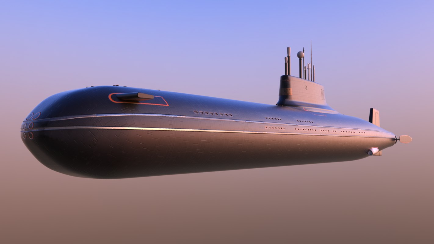 modèle 3D de Modèle 3D sous-marin Typhoon-class - TurboSquid 1312646