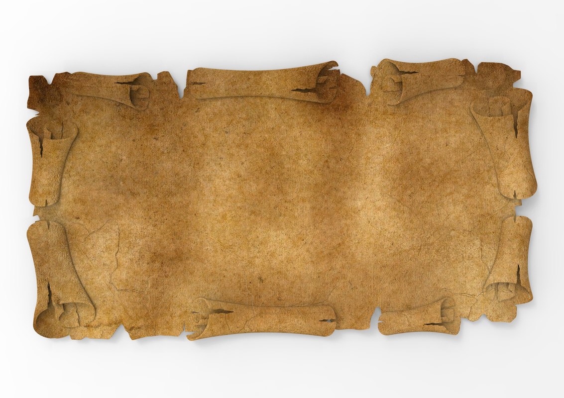 3D old parchment model - TurboSquid 1312816