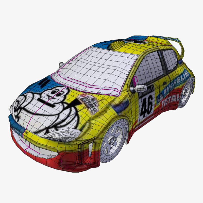 Rallye-Auto Low Poly 3D-Modell - TurboSquid 1313138