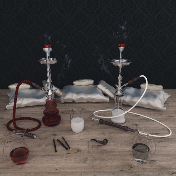 3d model shisha hookah b