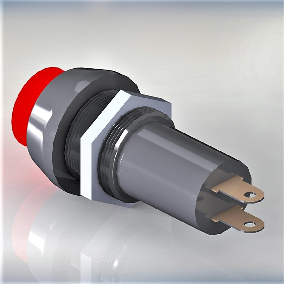 Bulbo de sinalização 10 vermelho Modelo 3D - TurboSquid 1313736